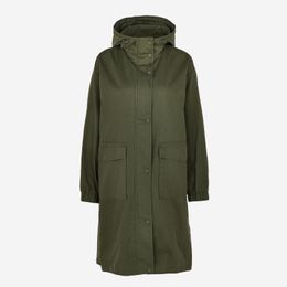 Marc O'Polo Khakigrüner Parka mit Kordelzug in der Taille innen