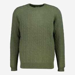 LINDBERGH Khakigrüner Pullover aus Lammwollmischung