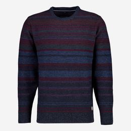 Casamoda Dunkelblau-burgunderroter Pullover