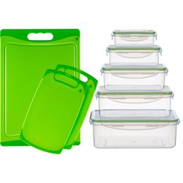 Schneidebrett King, gr&uuml;n, B:1cm H:24,5cm L:36cm, Kunststoff, Schneidebretter, rutschemmend, klingenschonend, besonders robust
