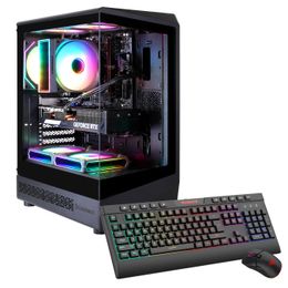 GAMEMAX Gaming-PC "VISTA COC AB 7523 AMD Ryzen 7 9700X RTX 5070Ti 32GB DDR5 1TB SSD", schwarz, Microsoft Windows 11 Home (64 Bit), 32 GB RAM 1.000 GB SSD, Desktop-PCs, Windows 11, DDR5 RAM