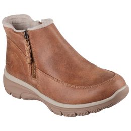 Winterboots Skechers "EASY GOING-INTO FALL", Damen, Gr. 36, braun, Lederimitat, Schuhe, Boots mit Reißverschluss