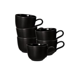 Seltmann Weiden Kaffeetassen Liberty Velvet Black 260 ml 6er Set