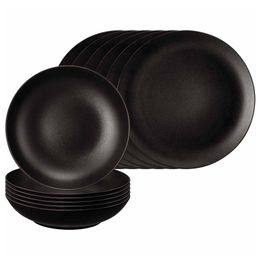Seltmann Weiden Tafelservice Liberty Velvet Black 12er Set