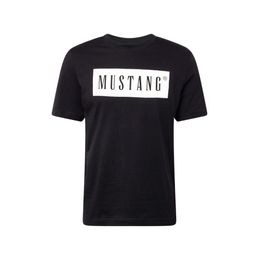 Mustang T-Shirt 'Austin' Herren Gr&ouml;&szlig;e 4XL schwarz / offwhite