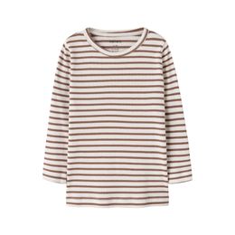 name it Shirt 'NMNBani' Jungen Gr&ouml;&szlig;e 110 schoko / wei&szlig;