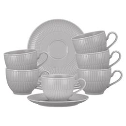Seltmann Weiden Kaffeetassen mit Untertassen Amina 250 ml 6er Set