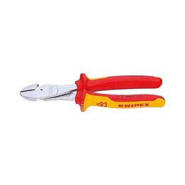 Knipex Kraft-Seitenschneider 7406200, 200mm Mehrkomponenten-Griffen Knipex