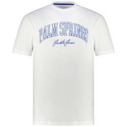 Jack & Jones Gro&szlig;e Gr&ouml;&szlig;en Jack&Jones T-Shirt mit Print Farbe wei&szlig; Gr&ouml;&szlig;e: 7XL