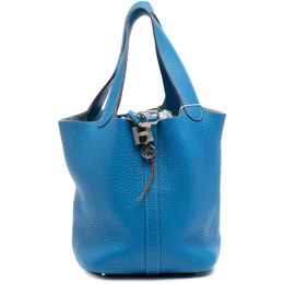 Herm&egrave;s Herm&egrave;s Crossbody Bags - Clemence Picotin Lock 18 - Gr. unisize - in Blau - f&uuml;r Damen