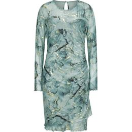 WITT Damen Druckkleid mit Glanz-Details, kalkmint-bedruckt, Gr&ouml;&szlig;e 42