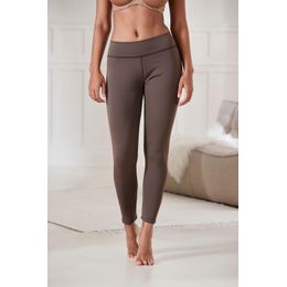 Lavana Damen Thermoleggings, 1x braun, Gr&ouml;&szlig;e 48/50
