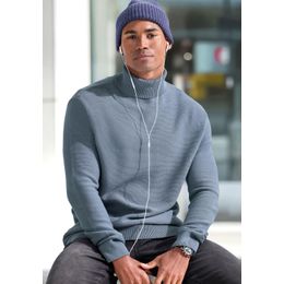 H.I.S. H.I.S Herren Rollkragenpullover, blau, Gr&ouml;&szlig;e S (44/46)