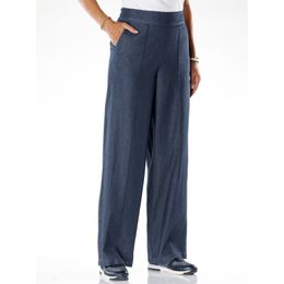 WITT Damen High-waist-Jeans mit weiten Hosenbeinen, dark blue, Gr&ouml;&szlig;e 56