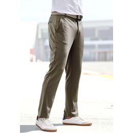 John Devin Herren Stretch-Hose, taupe, Gr&ouml;&szlig;e 34