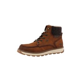 Mustang Schn&uuml;rboots 'Elio' Herren Gr&ouml;&szlig;e 46 cognac