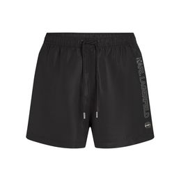 K by KARL LAGERFELD Karl Lagerfeld Badeshorts 'Ikon' Herren Gr&ouml;&szlig;e XL silbergrau / schwarz