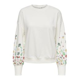 Only Sweatshirt 'ONLBrooke' female size L Mint / Dark green / Orange / White