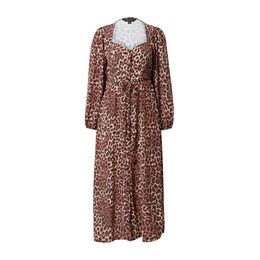 Dorothy Perkins Kleid 'Kitty' Damen Gr&ouml;&szlig;e 38 creme / schoko / pueblo Sommerkleid