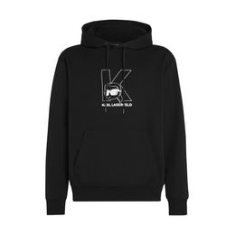 K by KARL LAGERFELD Karl Lagerfeld Sweatshirt 'Ikon' Herren Gr&ouml;&szlig;e XL schwarz / wei&szlig;