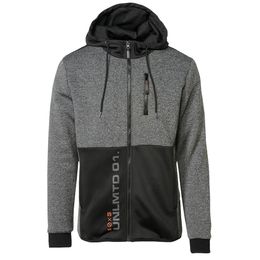 Koroshi Zip-Up Hoodie male Grey size XXXL