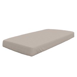 Dormisette Spannbetttuch Biber sandgrau