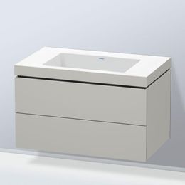 Duravit L-Cube Schrank mit Vero Air Waschtisch, 2 Ausz&uuml;ge, LC6927N0707,
