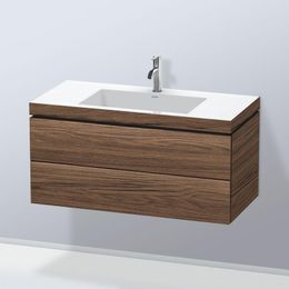 Duravit L-Cube Schrank mit Vero Air Waschtisch, 2 Ausz&uuml;ge, LC6928O2121,