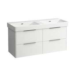 Laufen Base Schrank mit Pro S Doppelwaschtisch, 4 Ausz&uuml;ge, H8149660001091+H4024941102611,