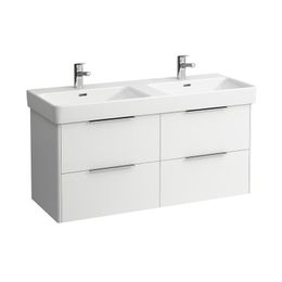 Laufen Base Schrank mit Pro S Doppelwaschtisch, 4 Ausz&uuml;ge, H8149664001041+H4024941102611,