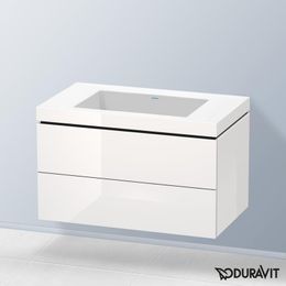 Duravit L-Cube Schrank mit Vero Air Waschtisch, 2 Auszüge, LC6927N2222,
