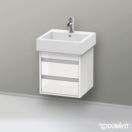 Duravit Ketho Schrank mit Vero Waschtisch, 2 Ausz&uuml;ge, 0454500000+KT663502222,