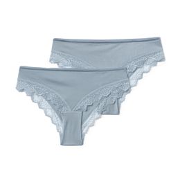 Tchibo - 2 Brazil-Slips - Damen - Gr. S - hellblau