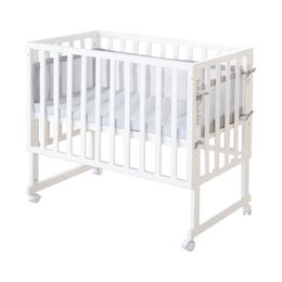Roba 3-in-1-Stuben-Beistellbett - 49,5x90x85,5cm - wei&szlig; - Holz / Kunststoff