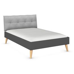 Rauch Bett &raquo;Skandi&laquo; - 153x219x109cm - grau - Holz
