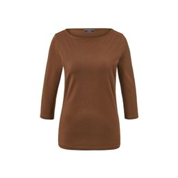 Tchibo - Shirt mit 3/4-Arm - Damen - Gr. XL - braun
