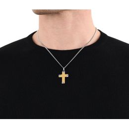 Tchibo - Amor Edelstahl Herren-Halsschmuck &raquo;Kreuz&laquo; - silber