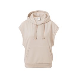 Tchibo - &Auml;rmelloser Sport-Hoodie - Damen - Gr. L - creme