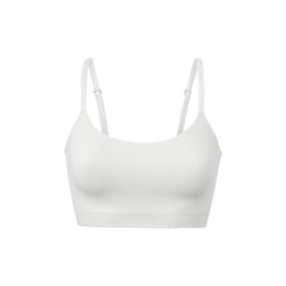 Tchibo - Seamless-Bustier mit Spitze - Damen - Gr. S - weiß