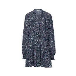 Tchibo - Kleid im Leo-Dessin - Damen - Gr. 42 - dunkelblau/print