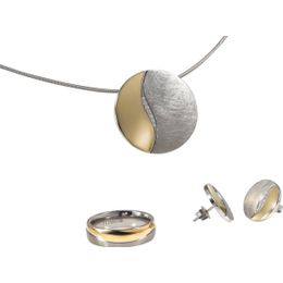 Damen Ring bicolor, Gr&ouml;&szlig;e 21