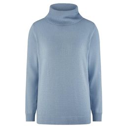 Peter Hahn - Rollkragen-Pullover Modell Tamara, blau, Gr. 52 / XXL - Seide