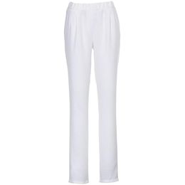 Peter Hahn - Schlupf-Hose im Chino-Stil, weiss, Gr. 52 / XXL - Leinen