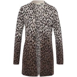 Peter Hahn - Strickjacke aus Schurwolle und Kaschmir, beige, Gr. 42 / M - Schurwolle