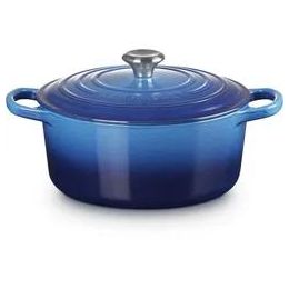 Le Creuset BR&Auml;TER RUND SIGNATURE 22 CM AZURE