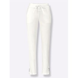 WITT Damen Bengalinhose mit Rei&szlig;verschluss am Bein, ecru, Gr&ouml;&szlig;e 36