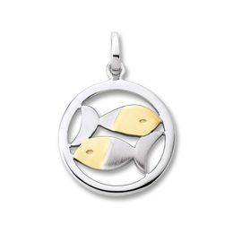 ONE ELEMENT Pendant 'Fische' female Silver size One Size