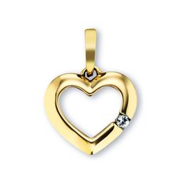 ONE ELEMENT Pendant 'Herz' female Gold size One Size