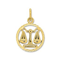 ONE ELEMENT Pendant 'Waage' female Gold size One Size