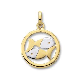 ONE ELEMENT Pendant 'Fische' female Gold size One Size